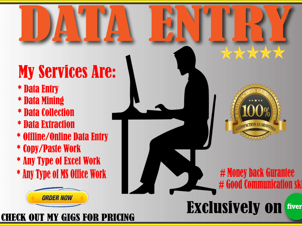 All kinds of Online/Offline Data Entry Work | Upwork
