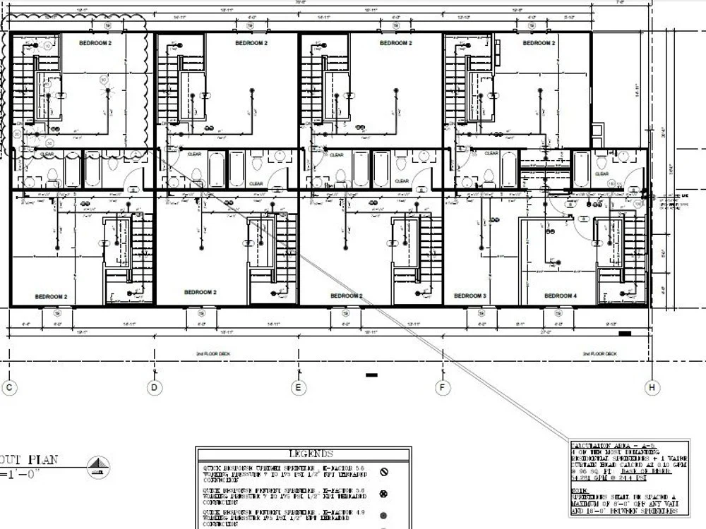 Complete 2D Fire Sprinkler Design as per NFPA 13, 13R, 13D | Upwork