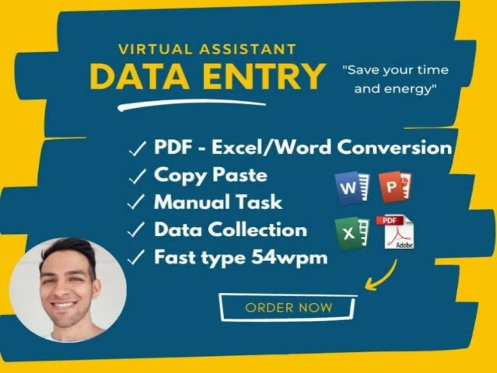 Accurate data,entry, typing, and PDF to ms word-jpeg to PDF to excel ...