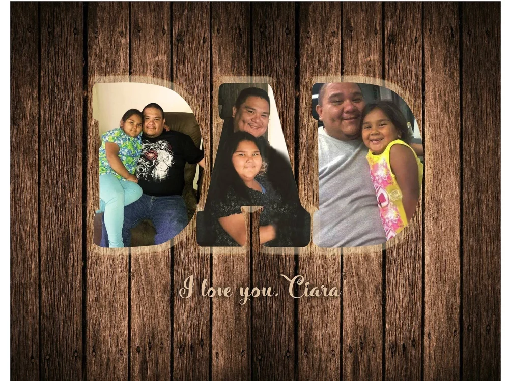 A custom photo collage from your pictures and text | Upwork