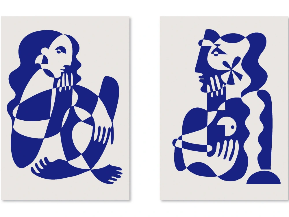 An original artistic version of famous abstract styles for printable ...