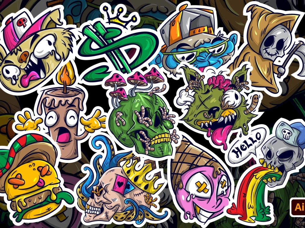 Create custom sticker designs with my style | Upwork