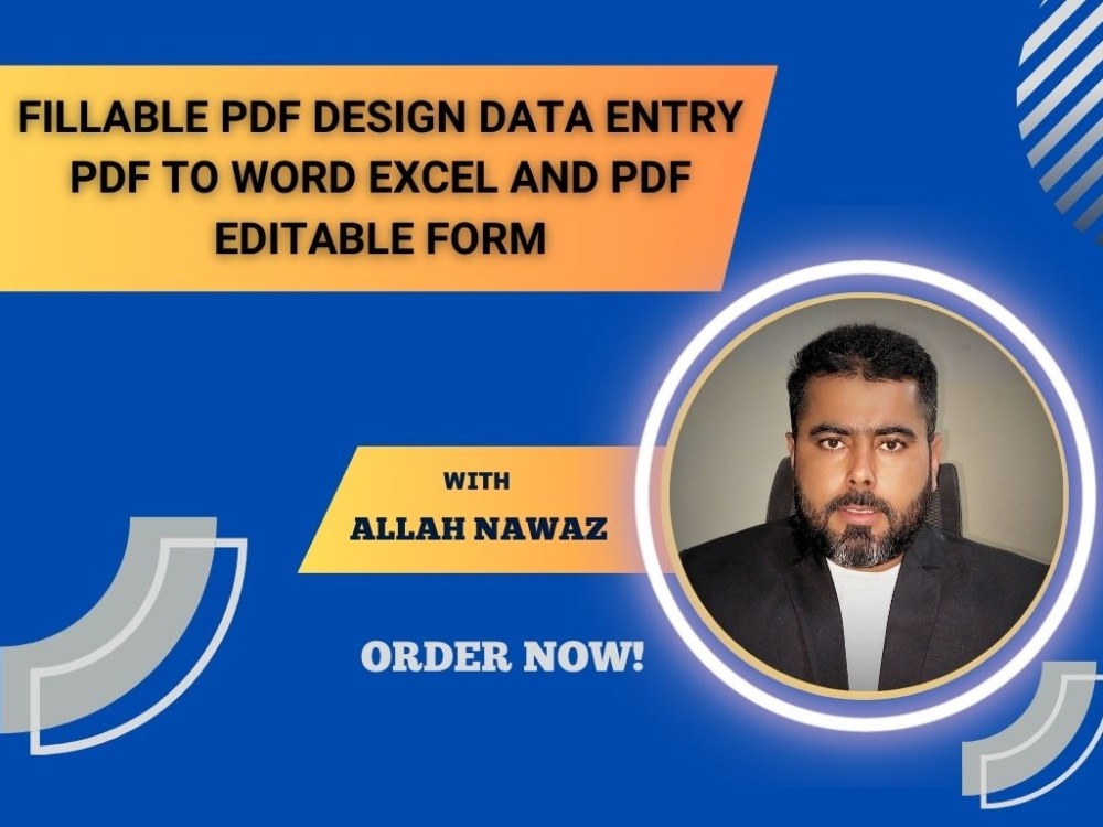 Fillable Forms, Data Entry, and Conversion to Word, Excel and Editable ...