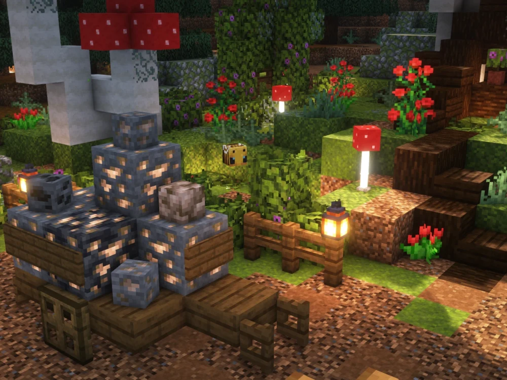 A custom landscape, structures and more! With Extra Details ...