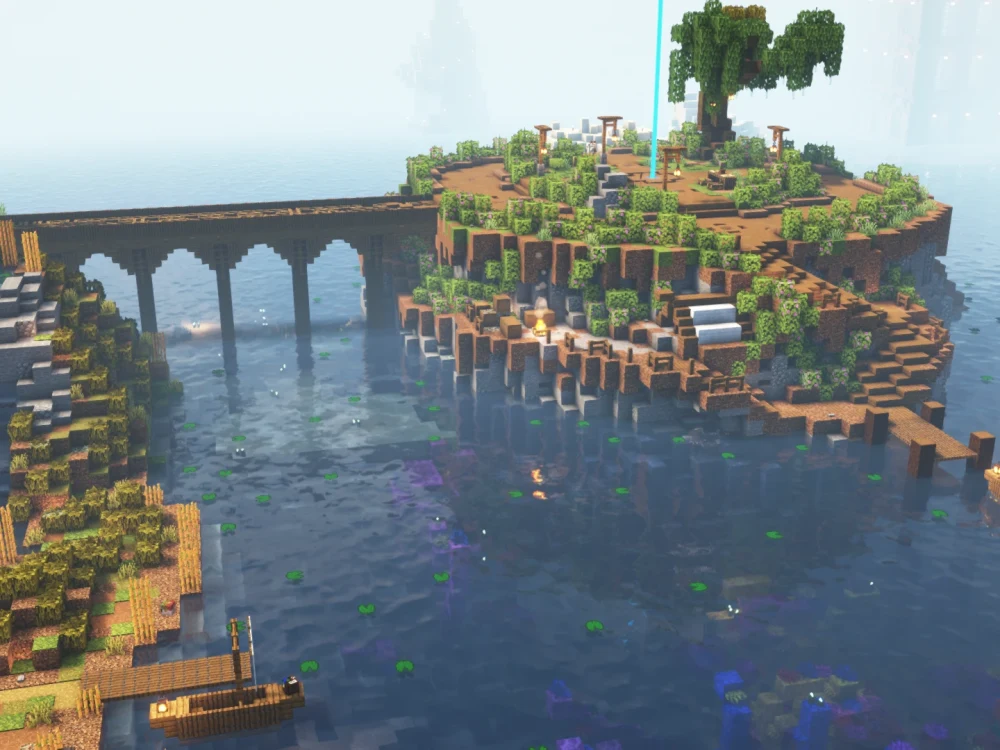 A custom landscape, structures and more! With Extra Details ...