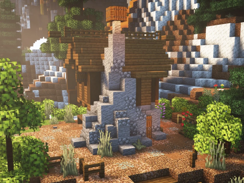 A custom landscape, structures and more! With Extra Details ...