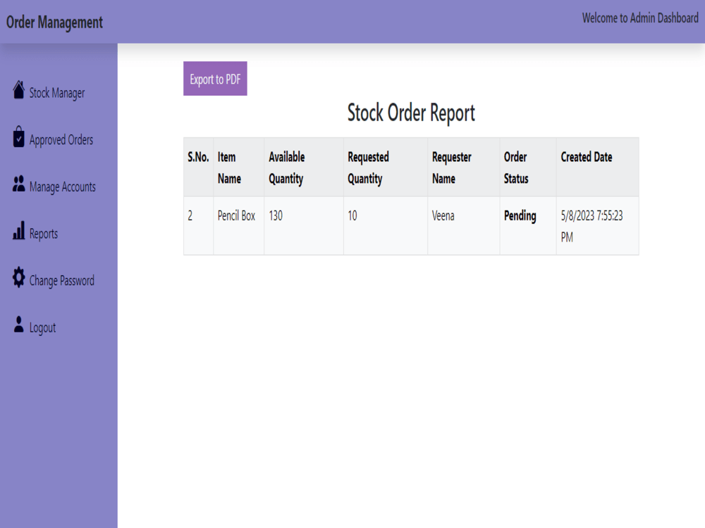An Order Management Website | Upwork