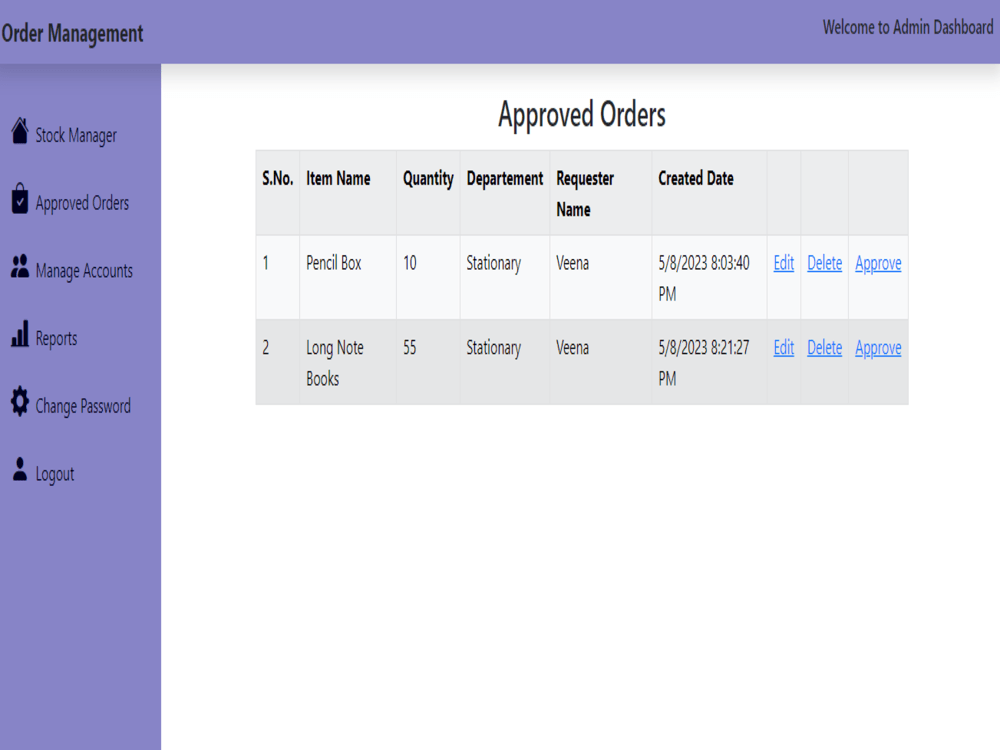 An Order Management Website | Upwork
