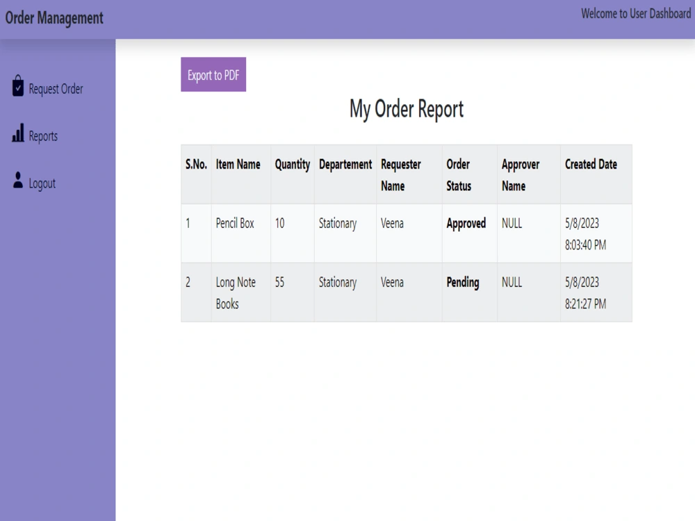 An Order Management Website | Upwork