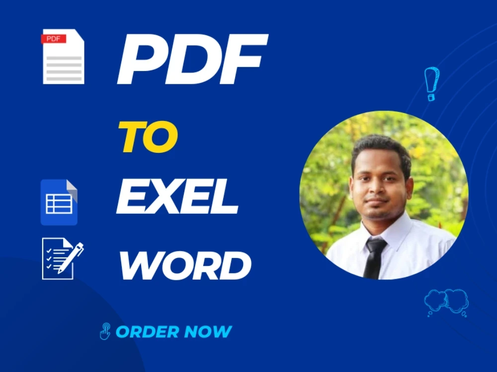 Accurately Retyping, PDF to Word-Excel conversion works | Upwork