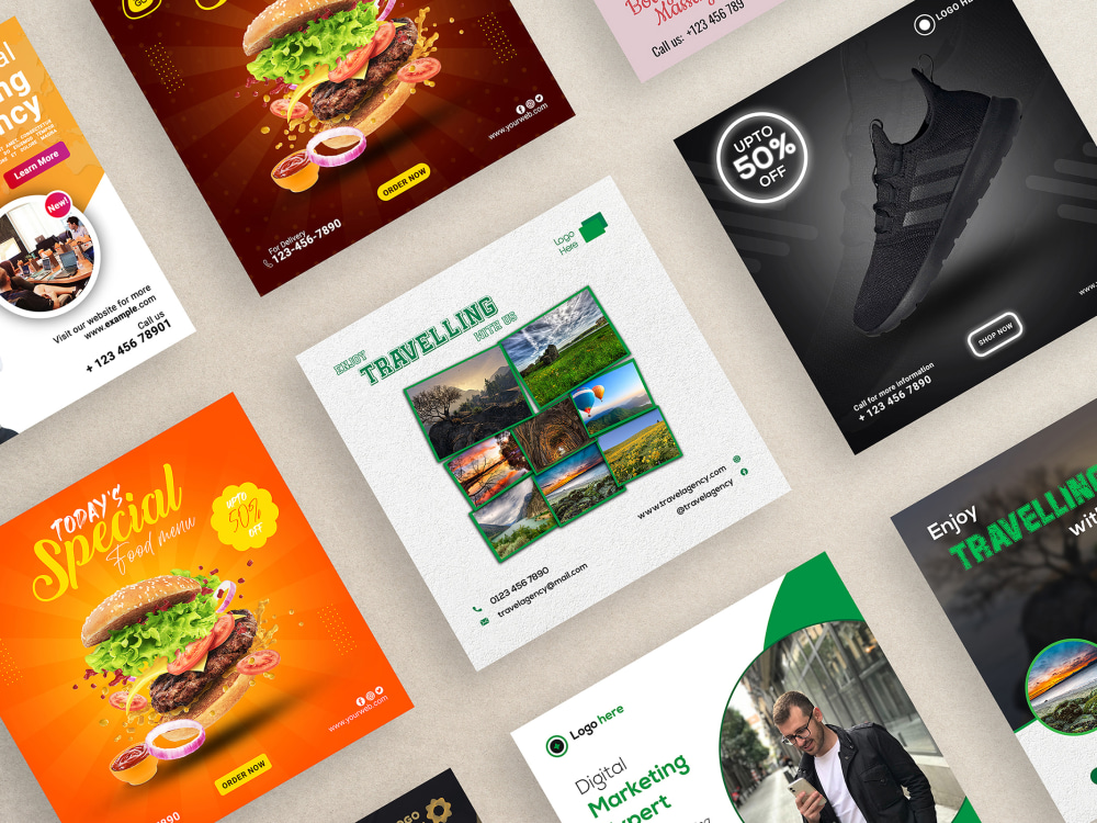 Attractive Social media post design with in 72 hours | Upwork