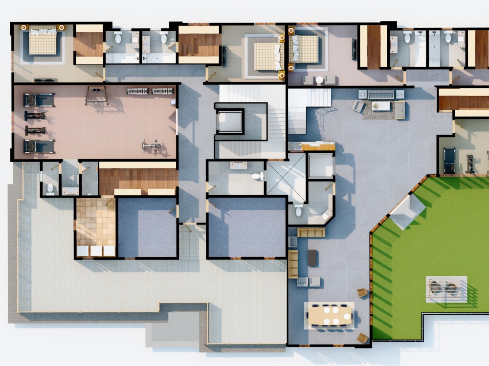 Rendered 3D Architectural Plan | Upwork