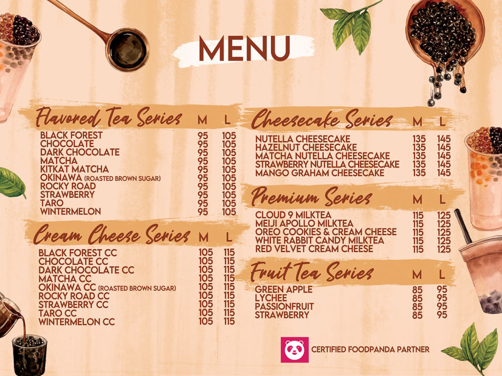A visually-appealing menu design/layout for your food business | Upwork
