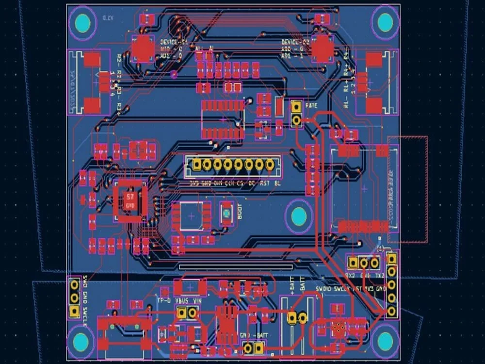 A PCB designed using Altium Designer with gerber files, schematics ...