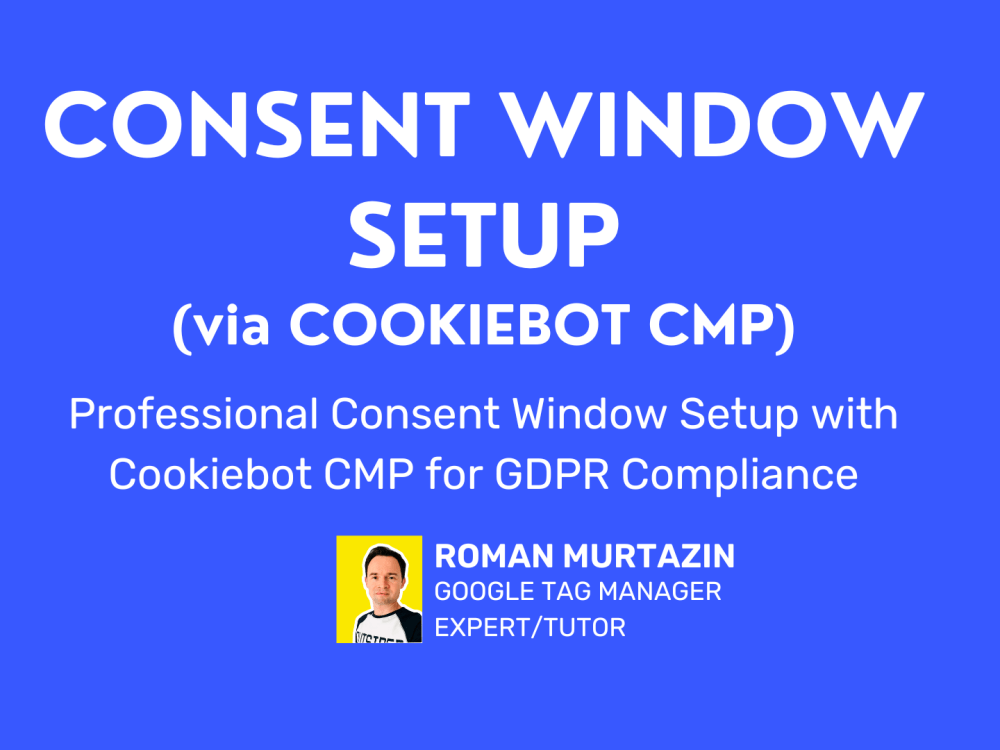 Professional Consent Banner Setup with Cookiebot CMP | Upwork