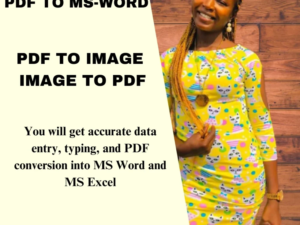 Accurate data entry, typing, and PDF conversion into MS Word and MS ...