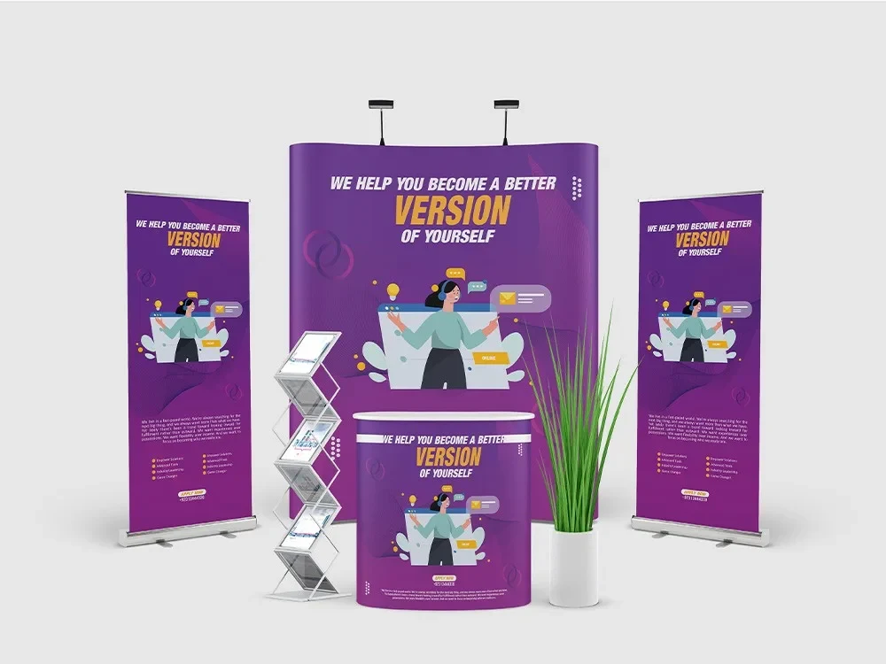 Printable trade show booth, backdrop, and banner | Upwork