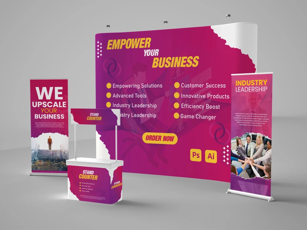 Printable trade show booth, backdrop, and banner | Upwork