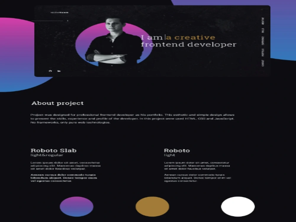 Complete Single Page Portfolio Website for 9.99$ in 1 Day! | Upwork