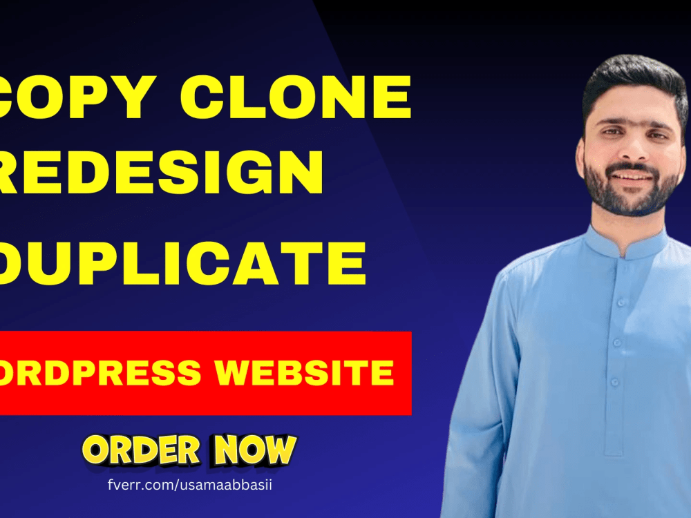 Clone copy, design, revamp and duplicate wordpress website with elementor | Upwork