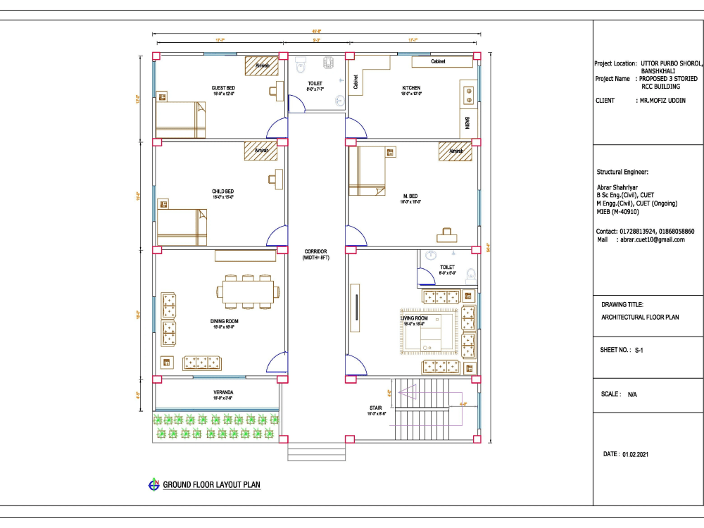 Floor Plan and 2D AutoCAD Drawing for Residential & Commercial ...