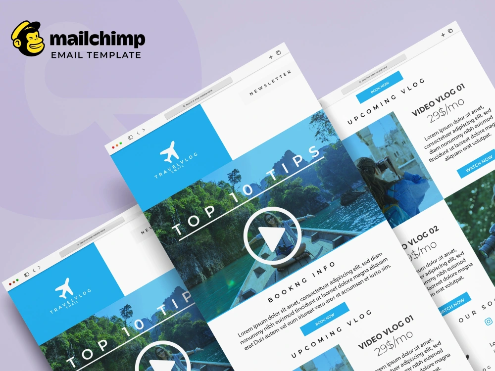 Responsive Mailchimp email template design | Upwork