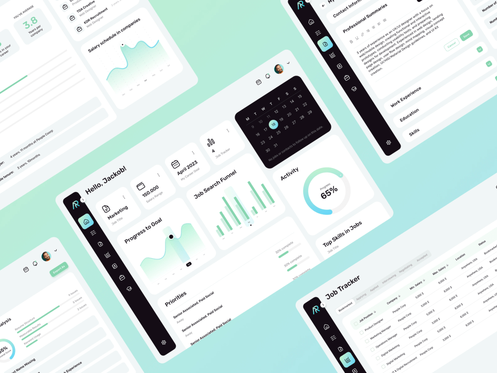 Clickable Digital Product UI Prototype for investors / pitch deck | Upwork