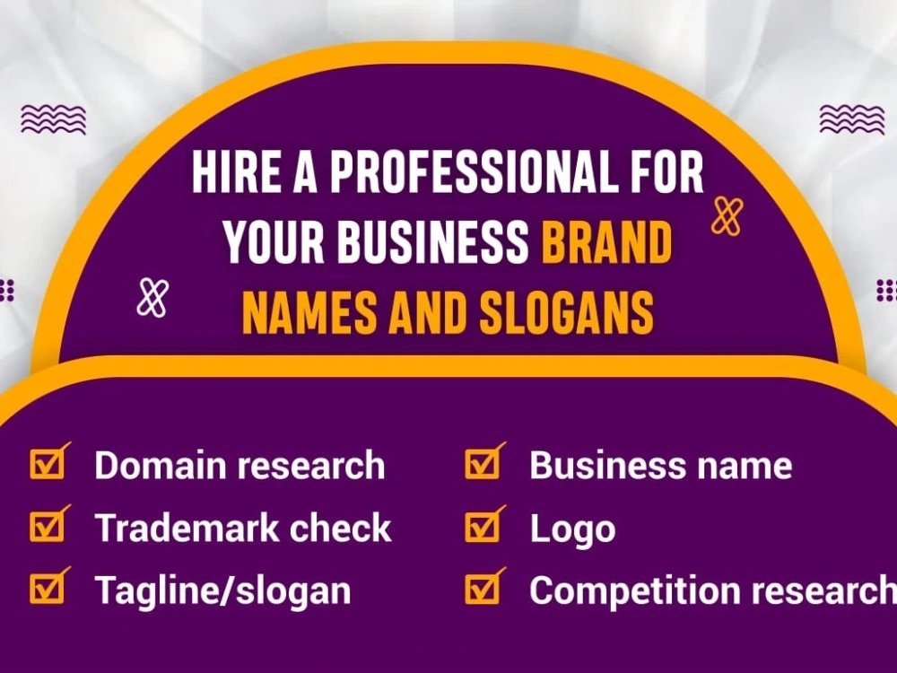 A perfect brand name for business, logo, slogan, business name. | Upwork