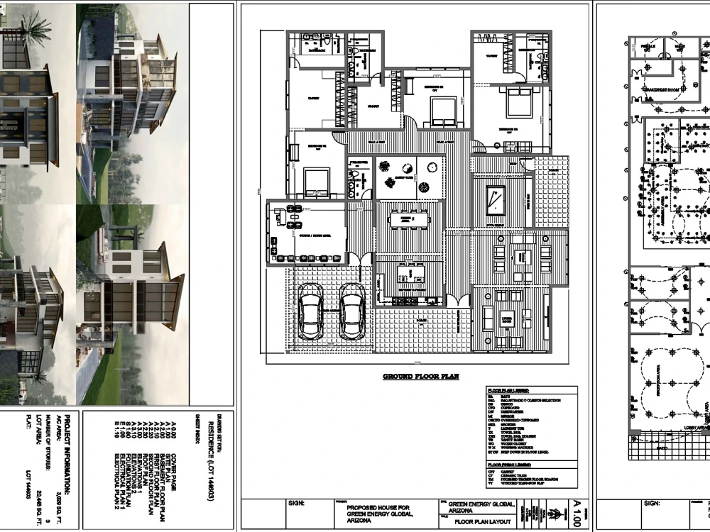 Architectural 2d 3d floor plan, elevation, schedule in Autocad, Revit ...