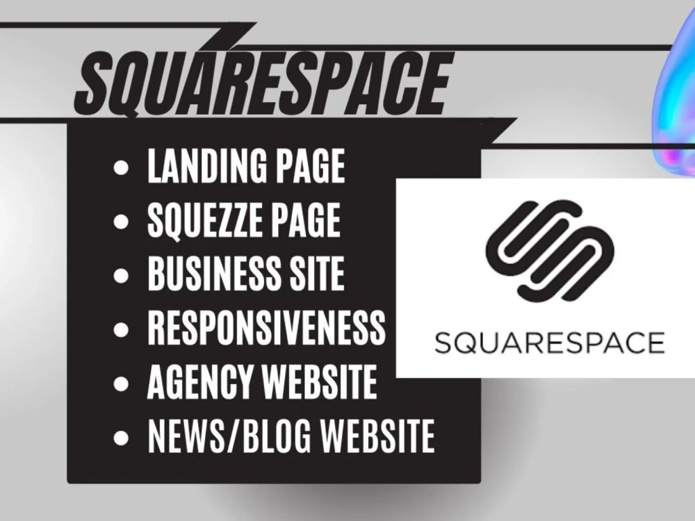 Squarespace website design and squarespace redesign | Upwork