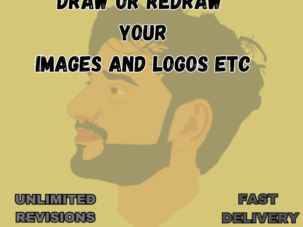 A redraw of your image,logo and character | Upwork