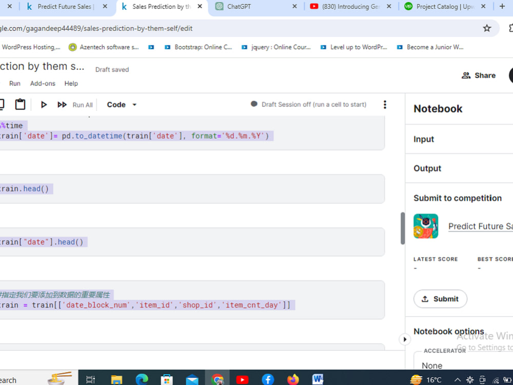 Sales Prediction by themself | Upwork