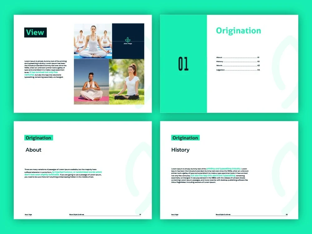 Modern brand identity guidelines/brand style guidelines for your ...