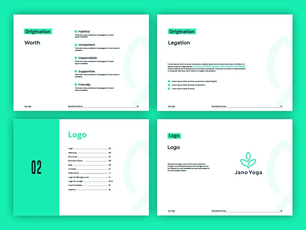 Modern brand identity guidelines/brand style guidelines for your ...