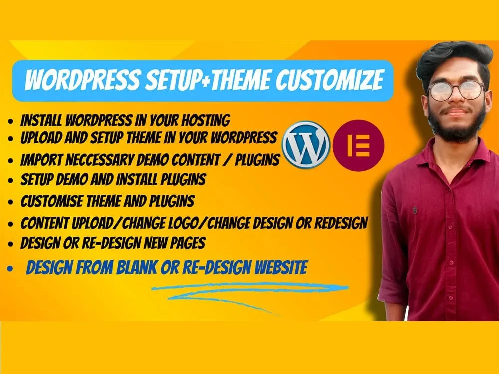 Wordpress Setup And Customize Theme Upwork