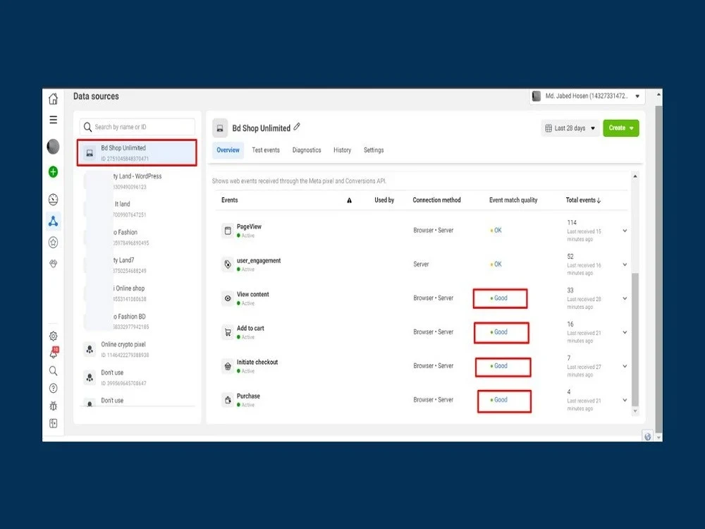 Facebook pixel conversion API, and server-side tracking using GTM | Upwork