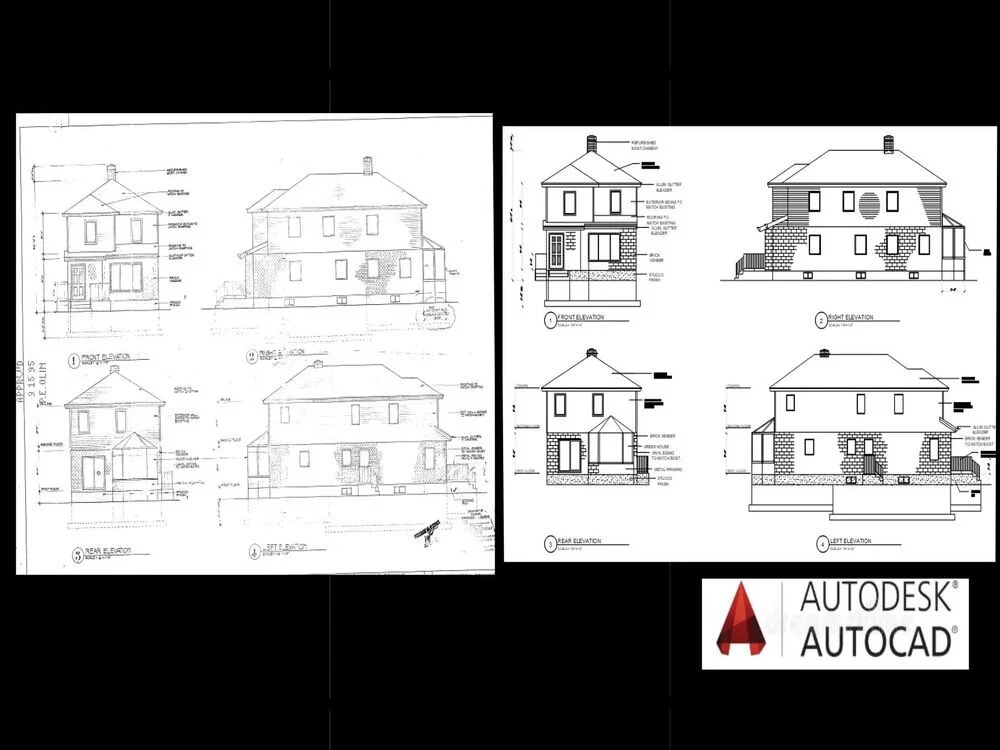 Conversion of any sketch, pdf or old image drawings to AutoCad | Upwork