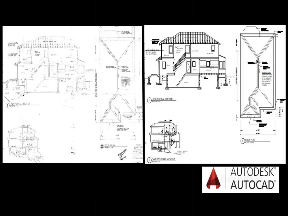 Conversion of any sketch, pdf or old image drawings to AutoCad | Upwork
