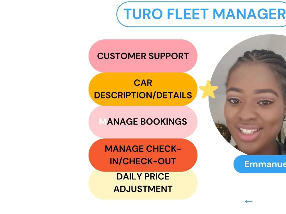 An Admin Assistant to manage your Turo account | Upwork