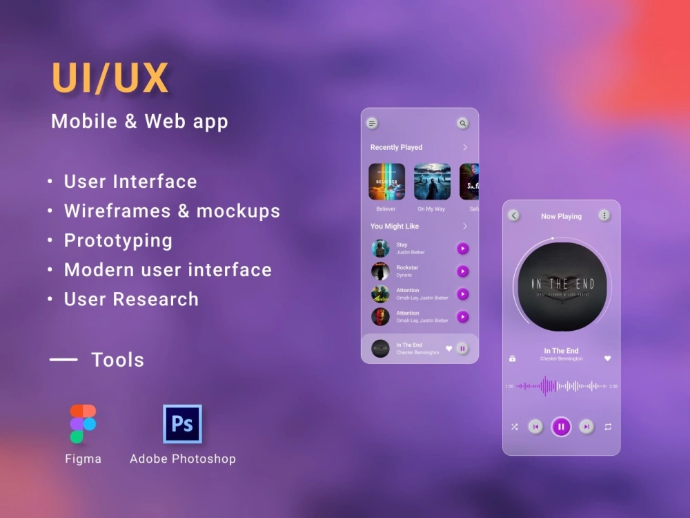 Wonderful app and web UI/UX Design for your project. | Upwork