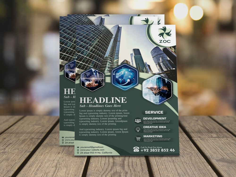 Custom Flyer, Brochure, Poster, Logo, Banner, any Graphics Design work ...