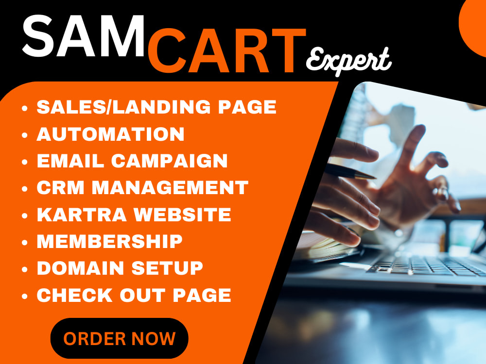 Samcart website || Samcart funnel || Samcart landing page | Upwork
