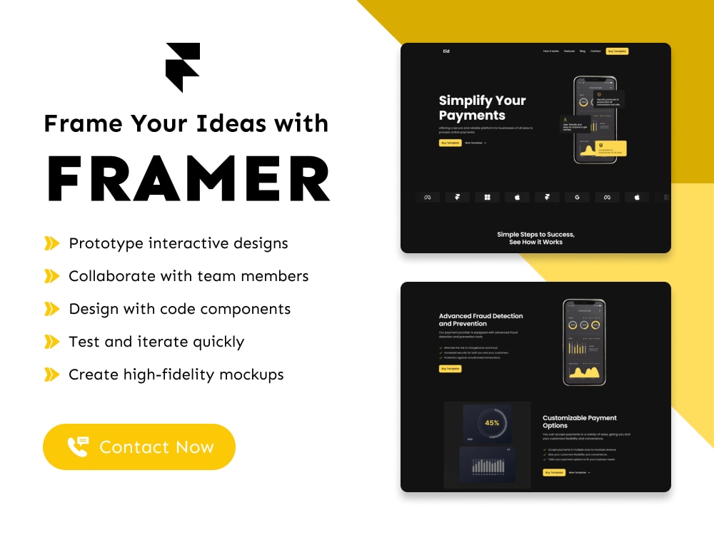 Framer Expert for Dynamic Prototypes/Framer websites and Landing Pages ...