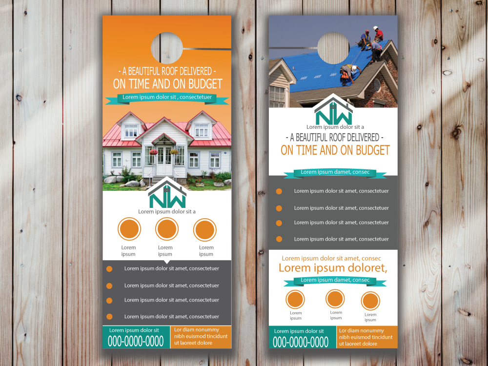 Professional door hanger and flyer for your services promotion | Upwork
