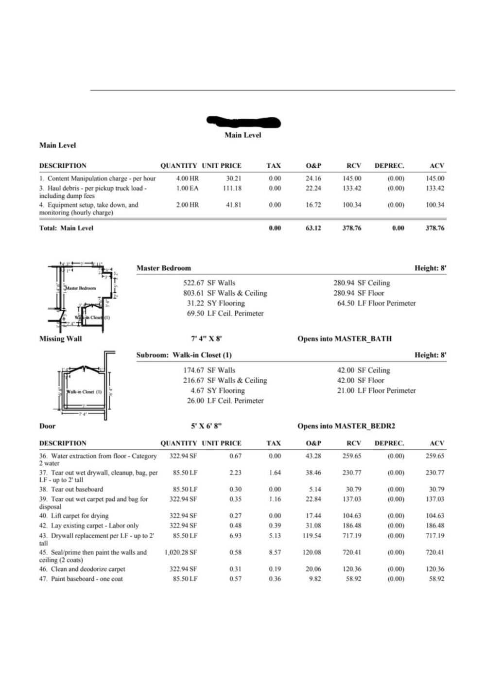 Xactimate Estimate Examples Workflow Solutions LLC