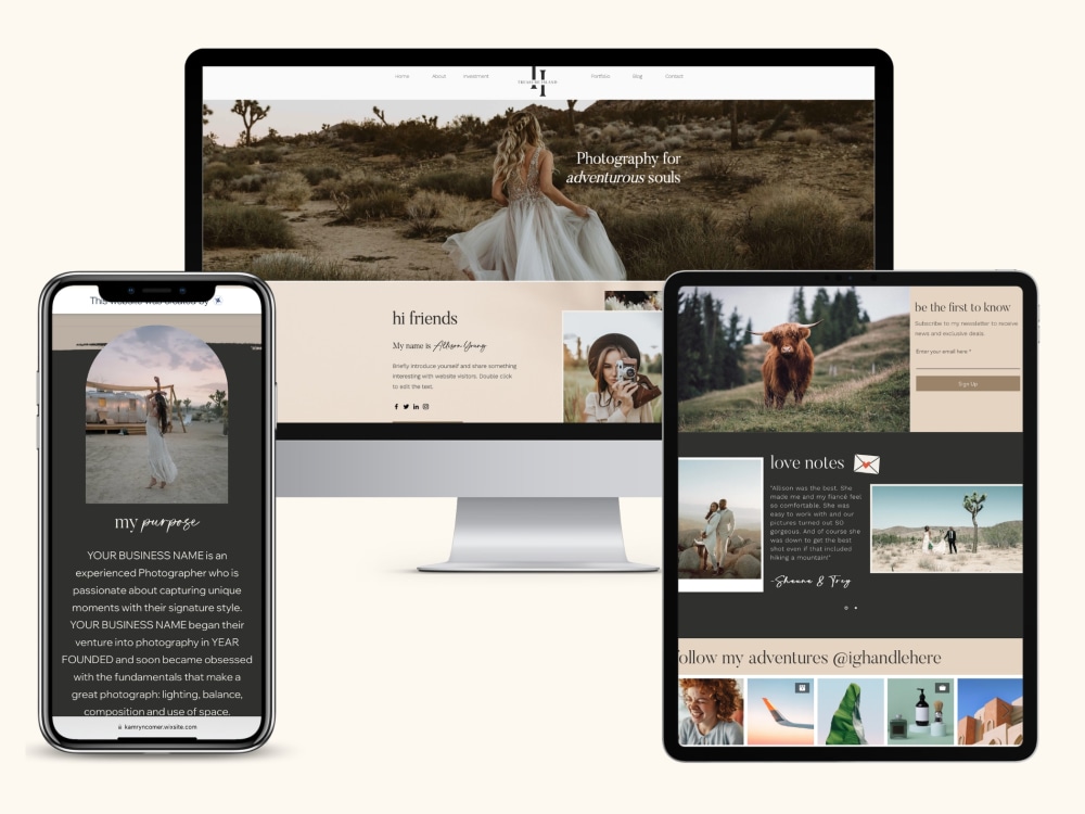 A unique, professionally designed Wix website | Upwork