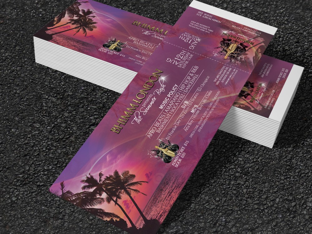 Stunning tickets and invitation cards for any event | Upwork