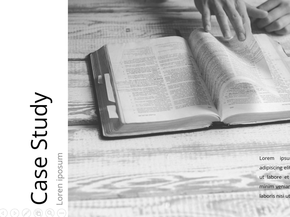 A clean & minimalist Case Study Slide Deck (complete with Templates ...