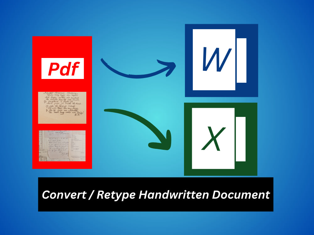 Fastest manually retyping screenshot/pdf/image into Excel/Word | Upwork