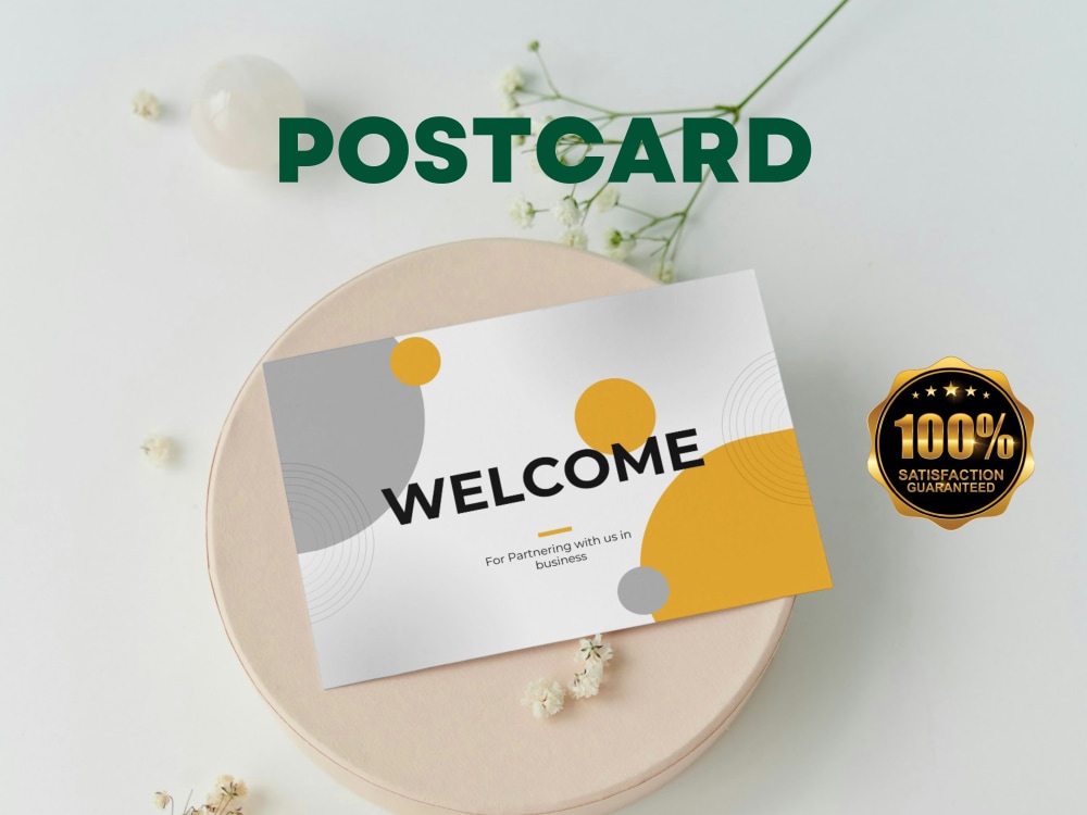 Minimalist Modern & Professional Postcard Design for your business | Upwork